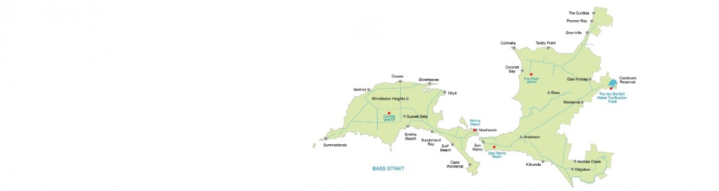 Map - service area about us - Westernport Water