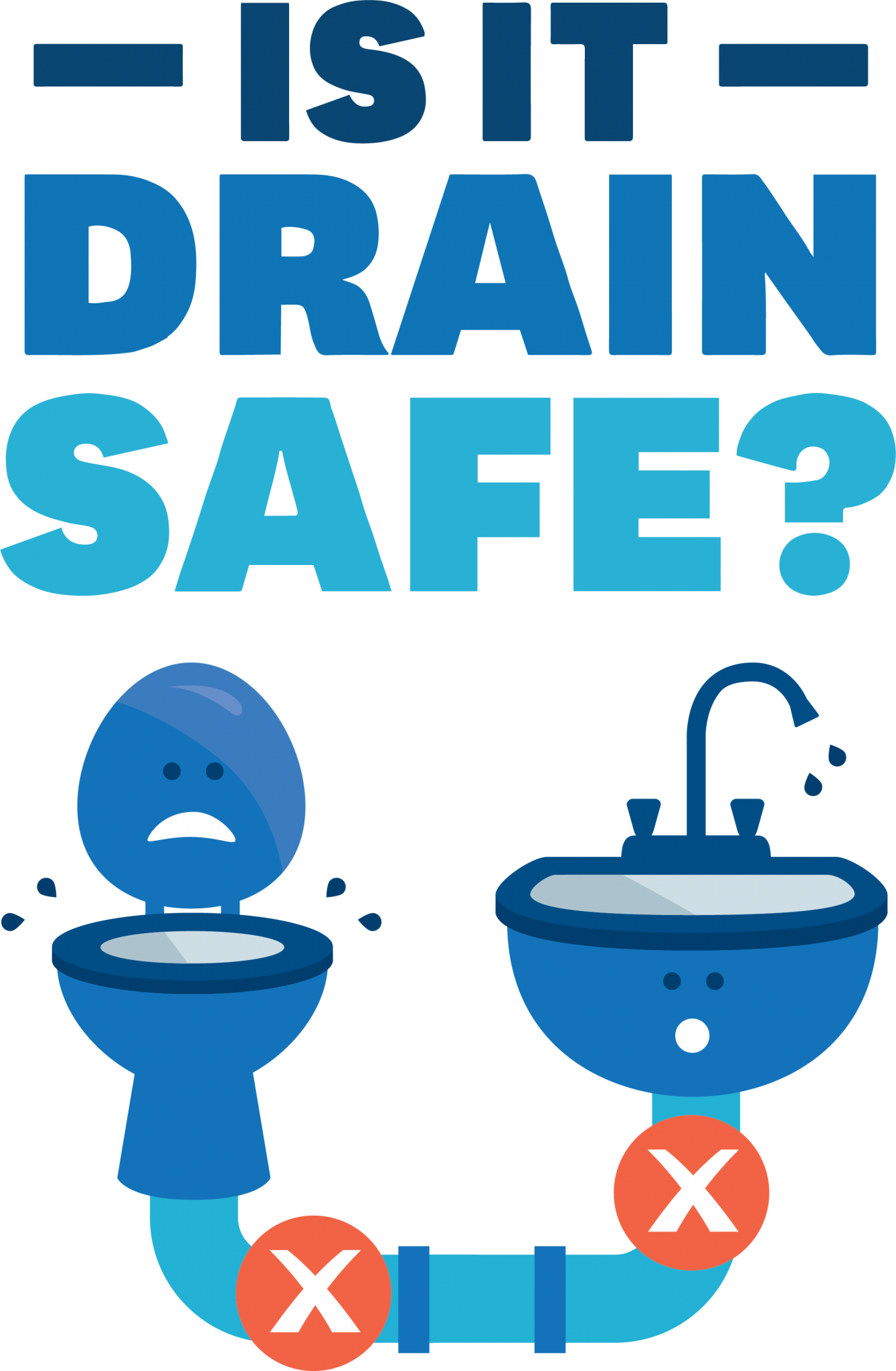 Is It Drain Safe - Stop It Dont Block It - Logo - Westernport Water