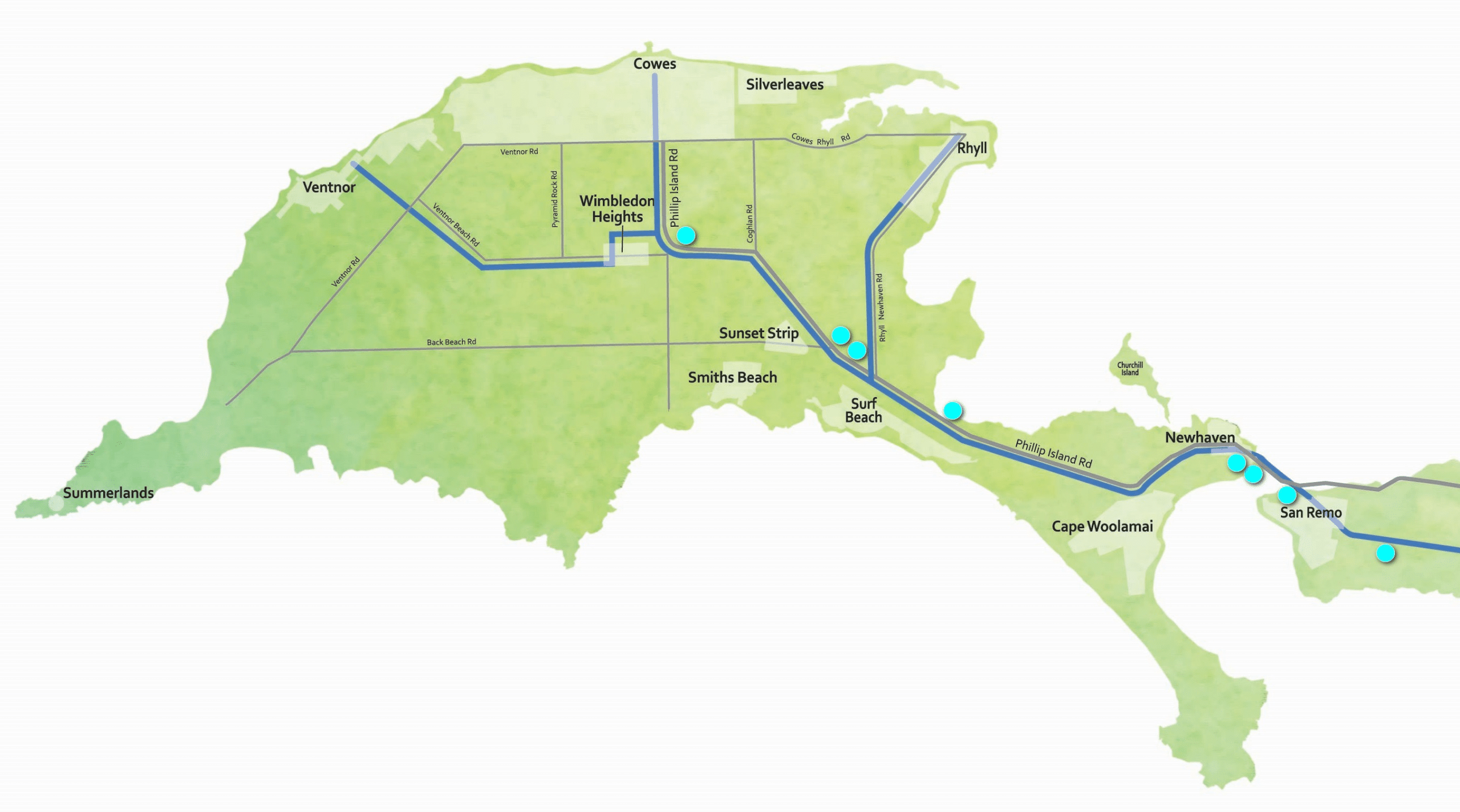 Westernport Water Service area map with 648 valve sites 2022 - Final ...