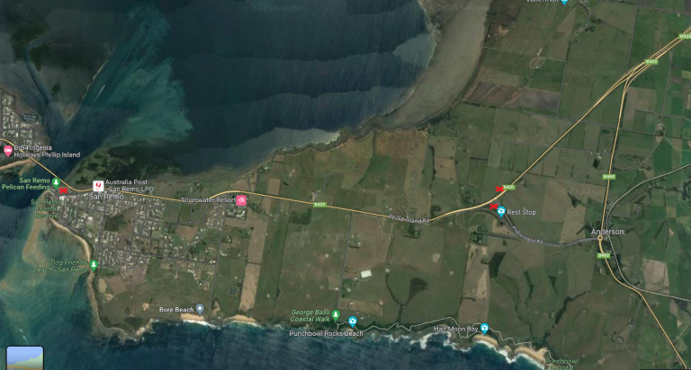 VMS location map - Westernport Water
