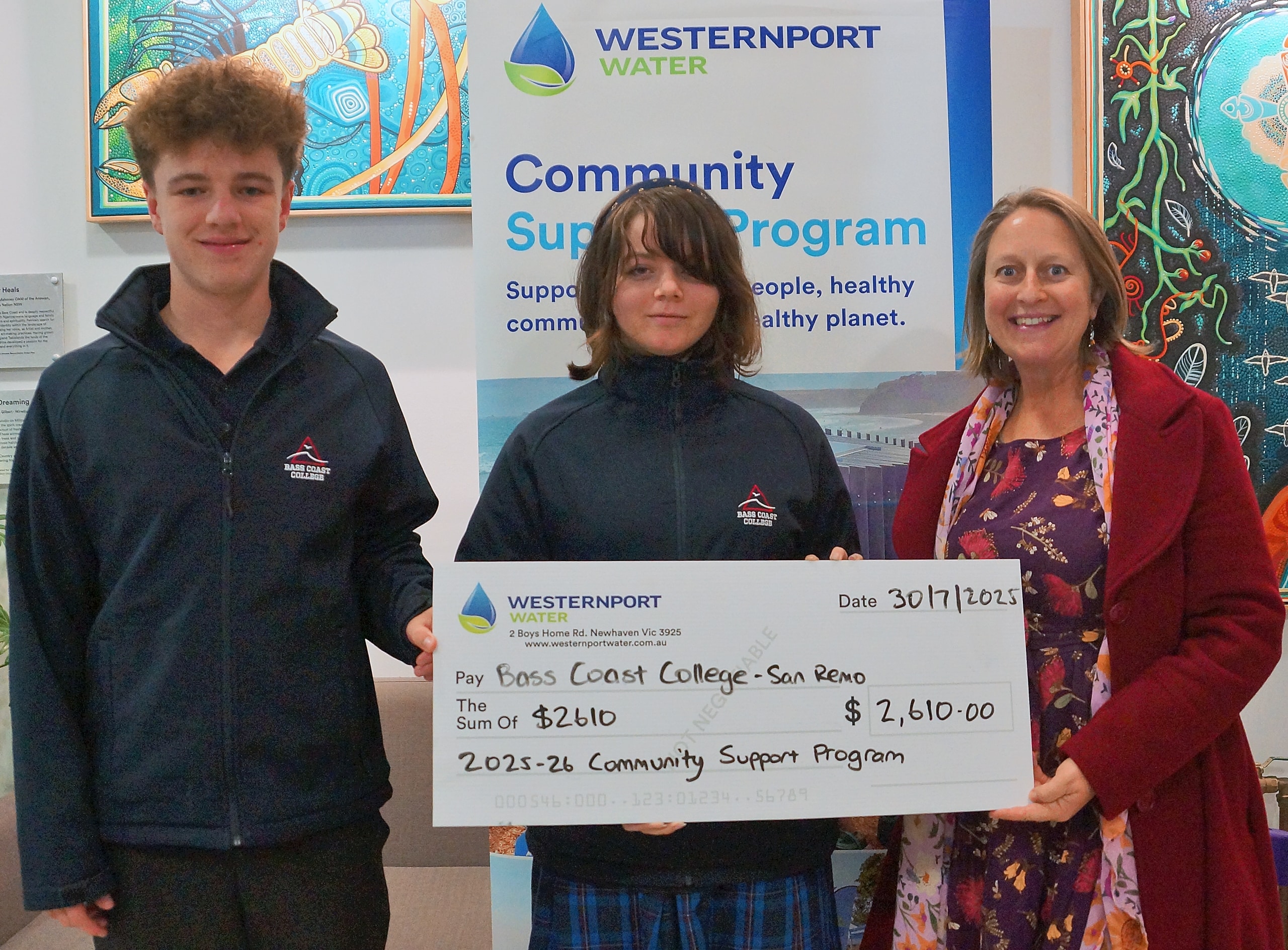 Bass Coast College - Michelle Cleary and students Oscar & Emma ...